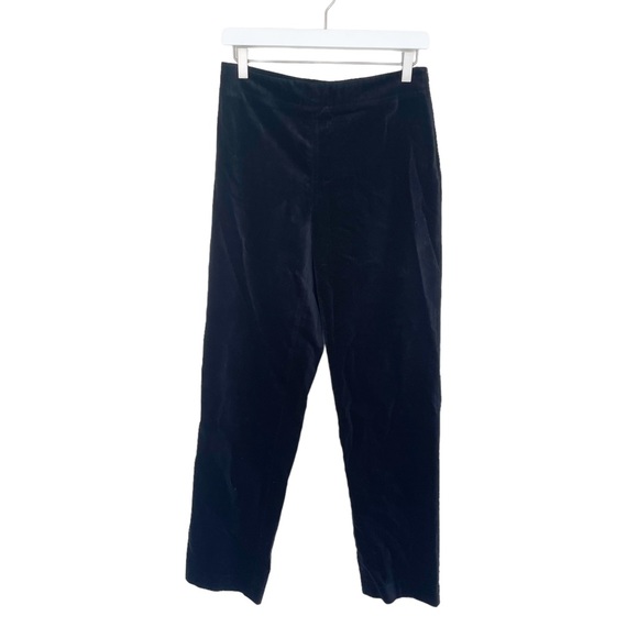 Talbots | Pants & Jumpsuits | Talbots Black Velvet Classic Side Zip ...